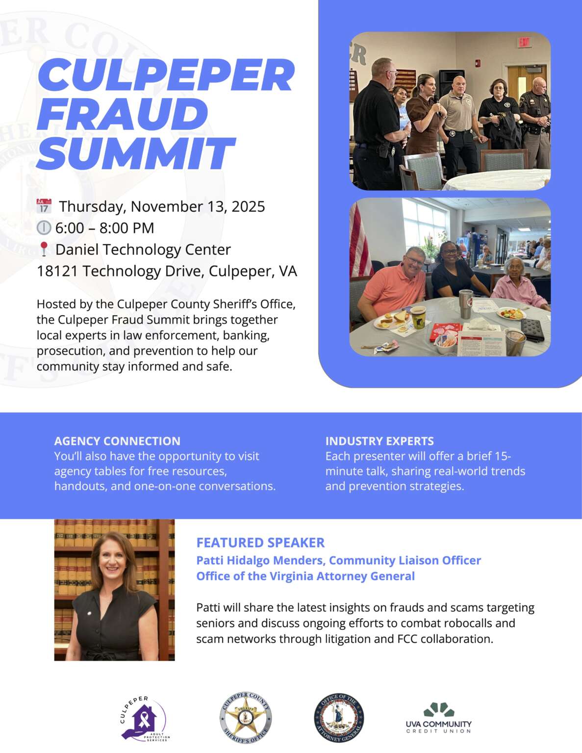CCSO_Flyer_Triad Fraud Summit 2025